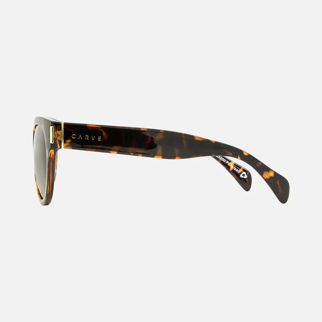 Vivian - Recycled Gloss Tort Frame Brown Polarized Lens