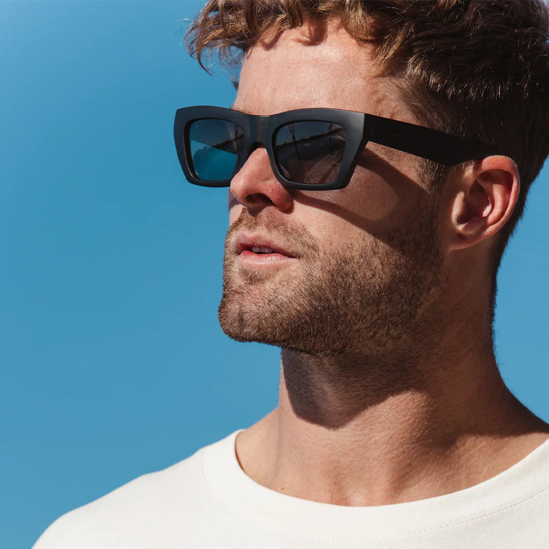 Solis - Matte Black with Gray Injected Polarized Lens